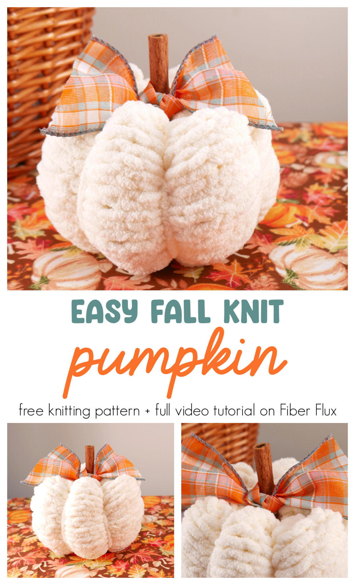 Easy Fall Knit Pumpkin, Free Knitting Pattern + Full Video Tutorial ...
