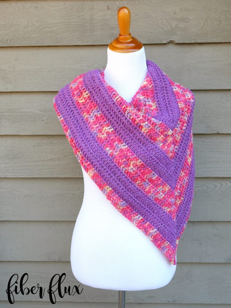 Crochet Triangle Shawls, 10 Patterns + Video Tutorials - fiberfluxblog.com